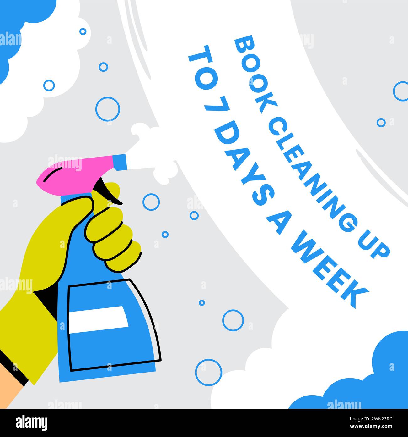 Cleaning up the workplace Stock Vector Images - Alamy