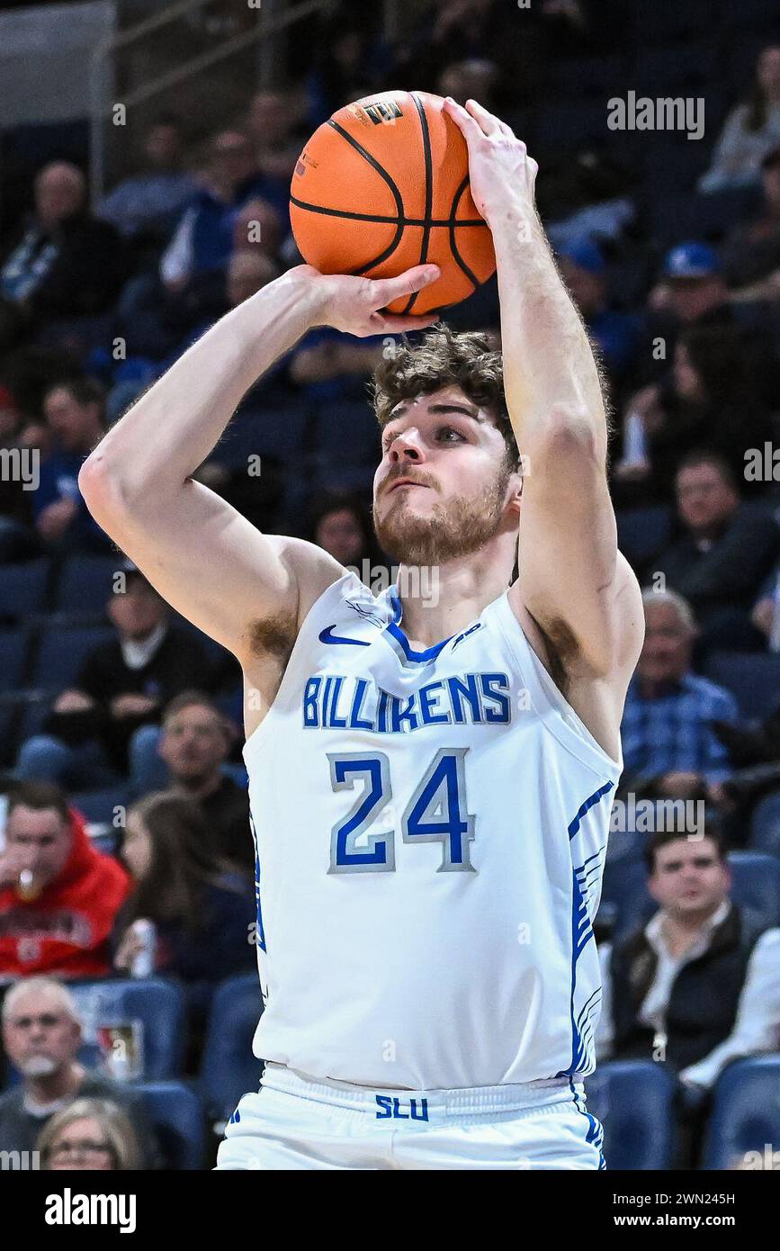 FEBRUARY 28, 2024: Saint Louis Billikens guard Gibson Jimerson (24 ...