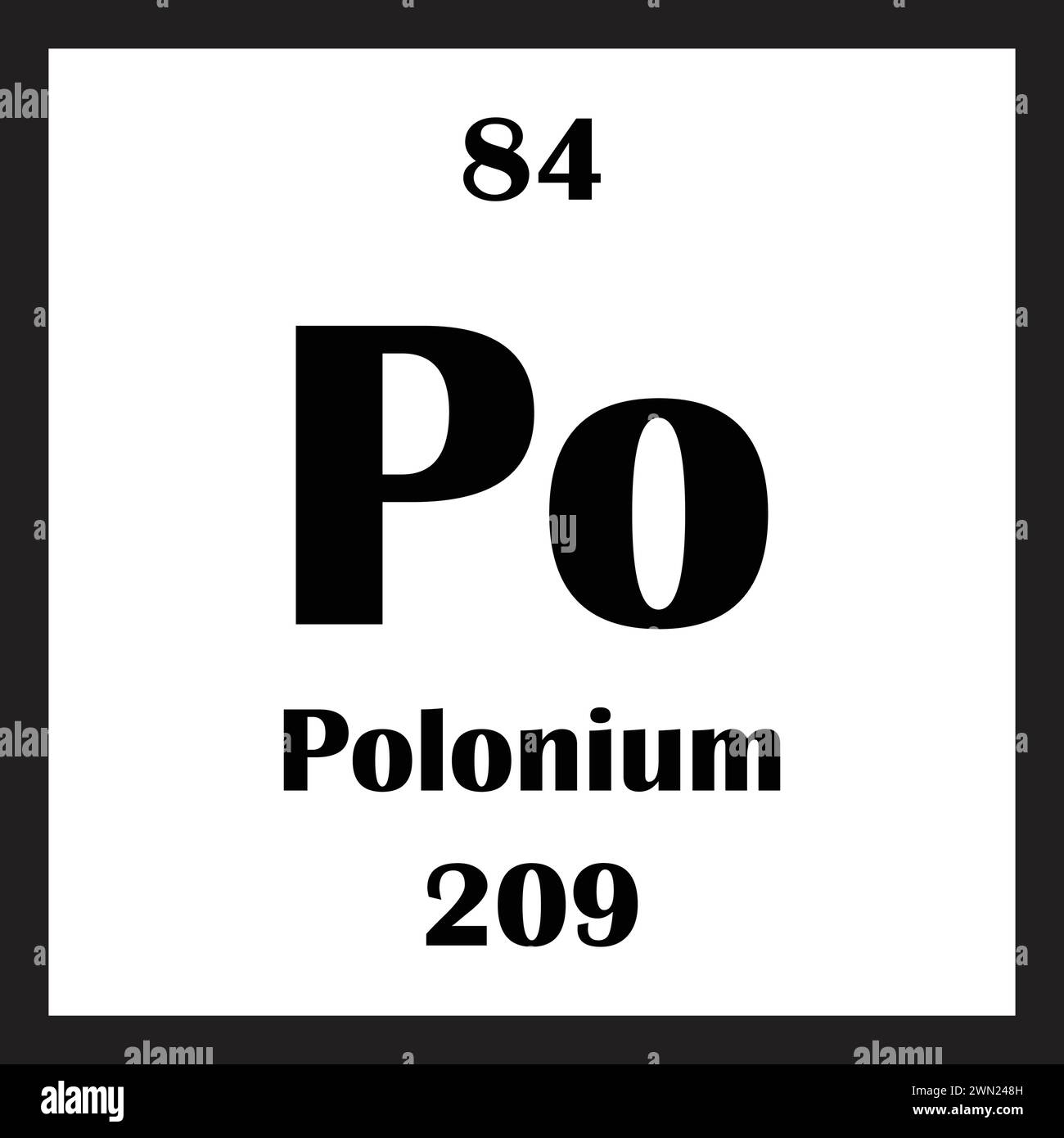 Polonium atom Stock Vector Images - Alamy