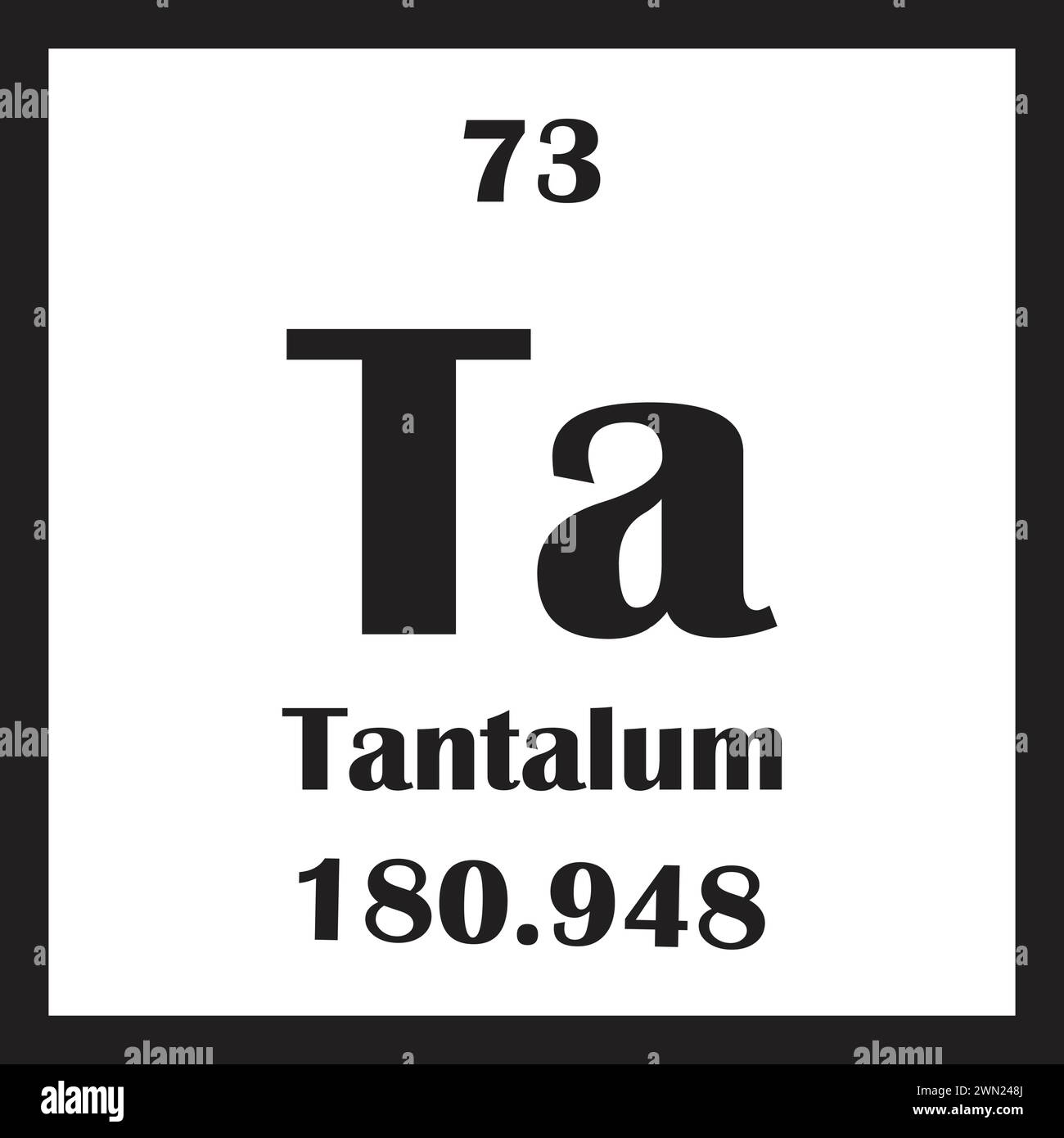 Tantalum chemical element periodic table hi-res stock photography and ...
