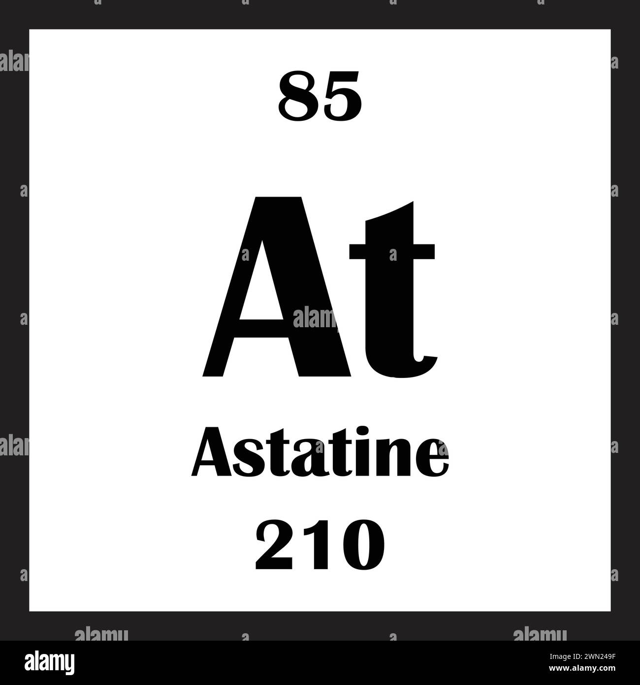 Astatine chemical element sign hi-res stock photography and images - Alamy