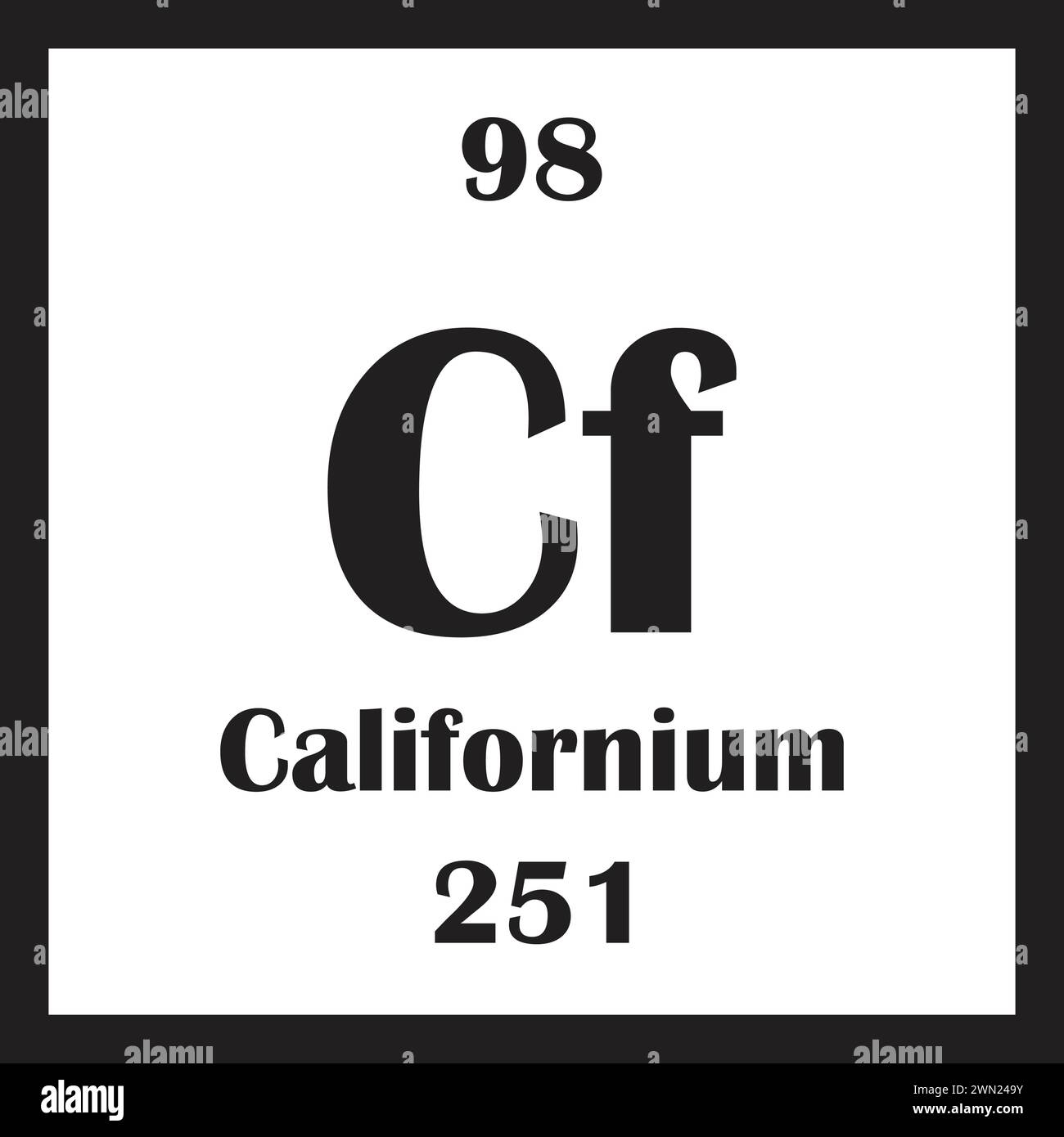 Californium chemical element hi-res stock photography and images - Alamy