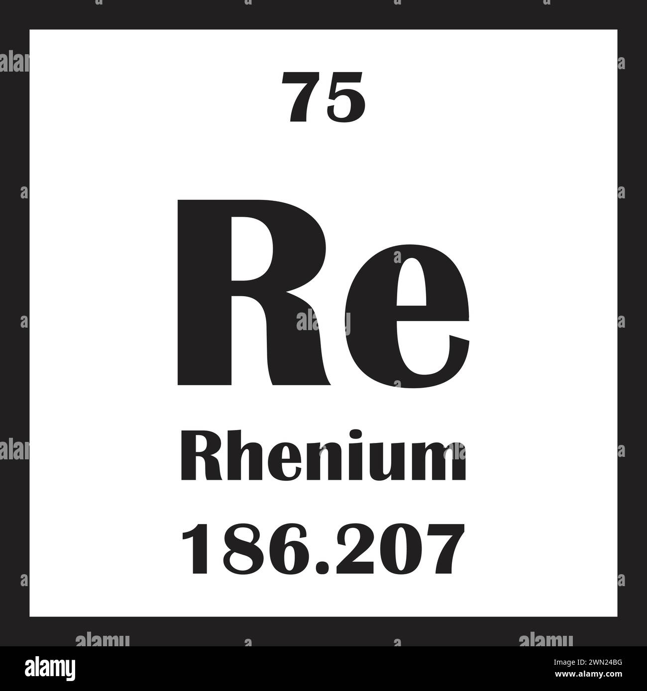 Symbol chemical element rhenium hi-res stock photography and images - Alamy