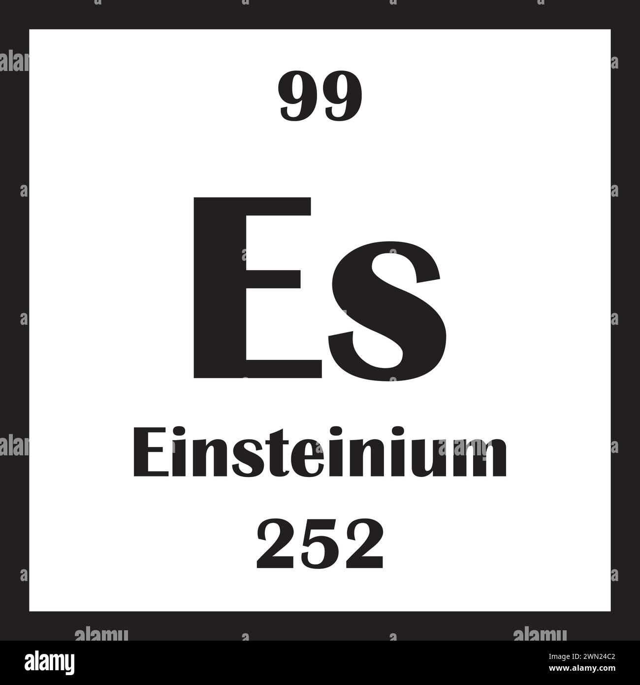 Einsteinium chemical element icon vector illustration design Stock Vector Image & Art - Alamy