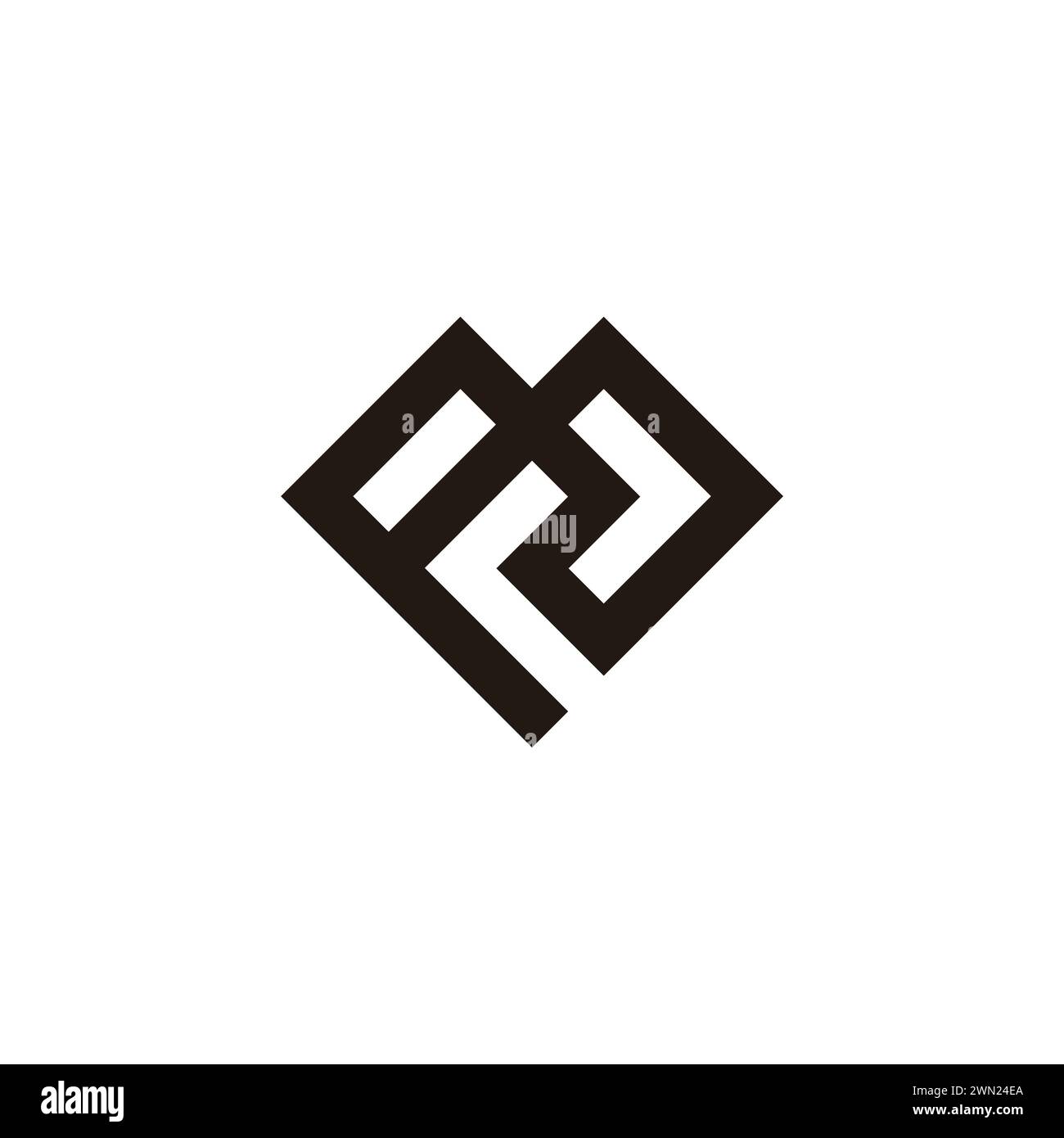 letter pm abstract arrow geometric logo vector Stock Vector Image & Art ...