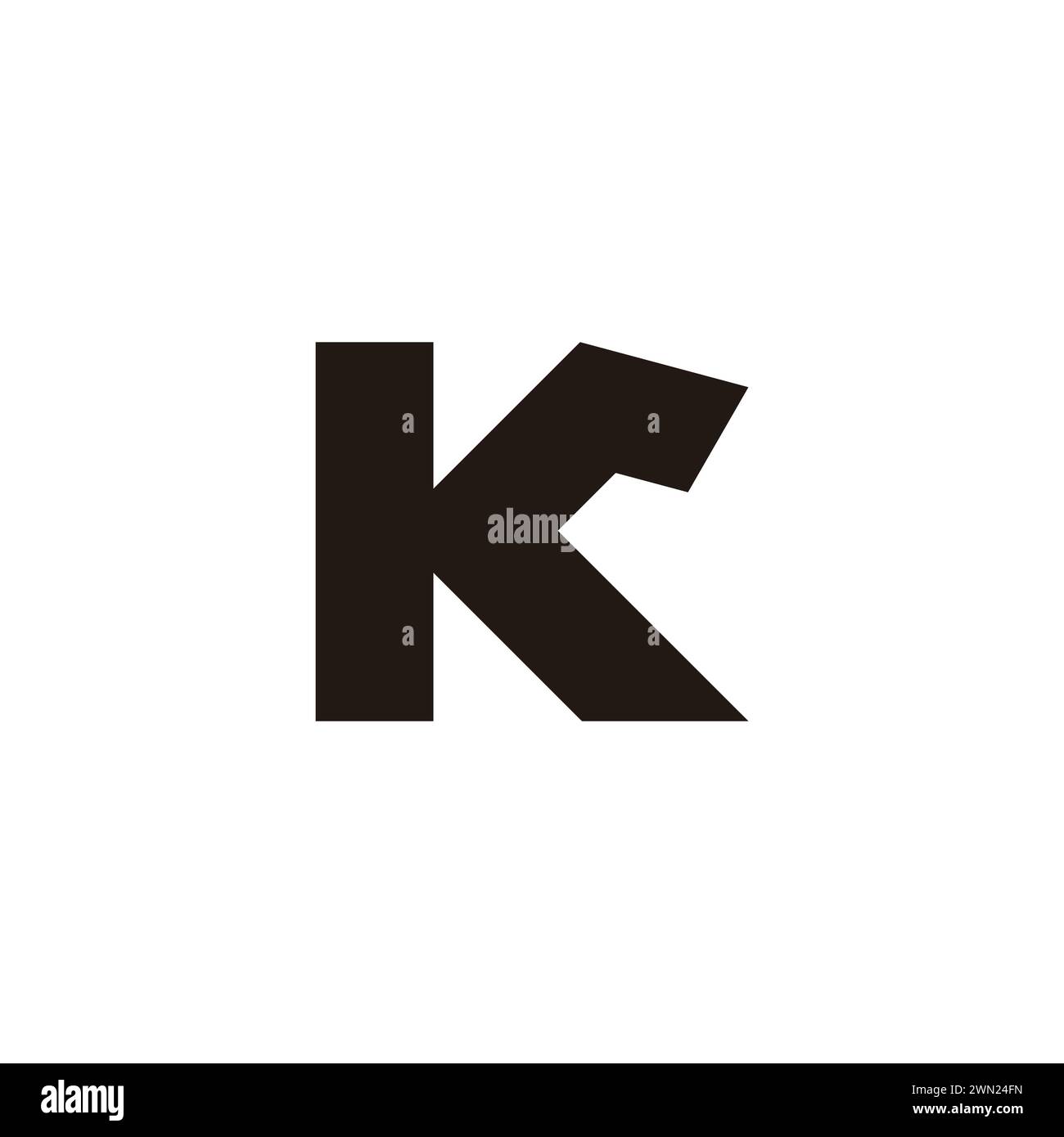 letter kr simple linked geometric logo vector Stock Vector Image & Art ...