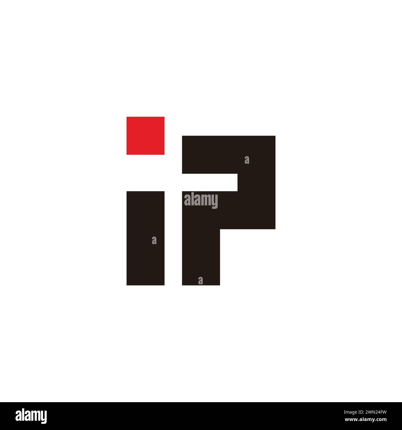 letter ip geometric simple logo vector Stock Vector Image & Art - Alamy