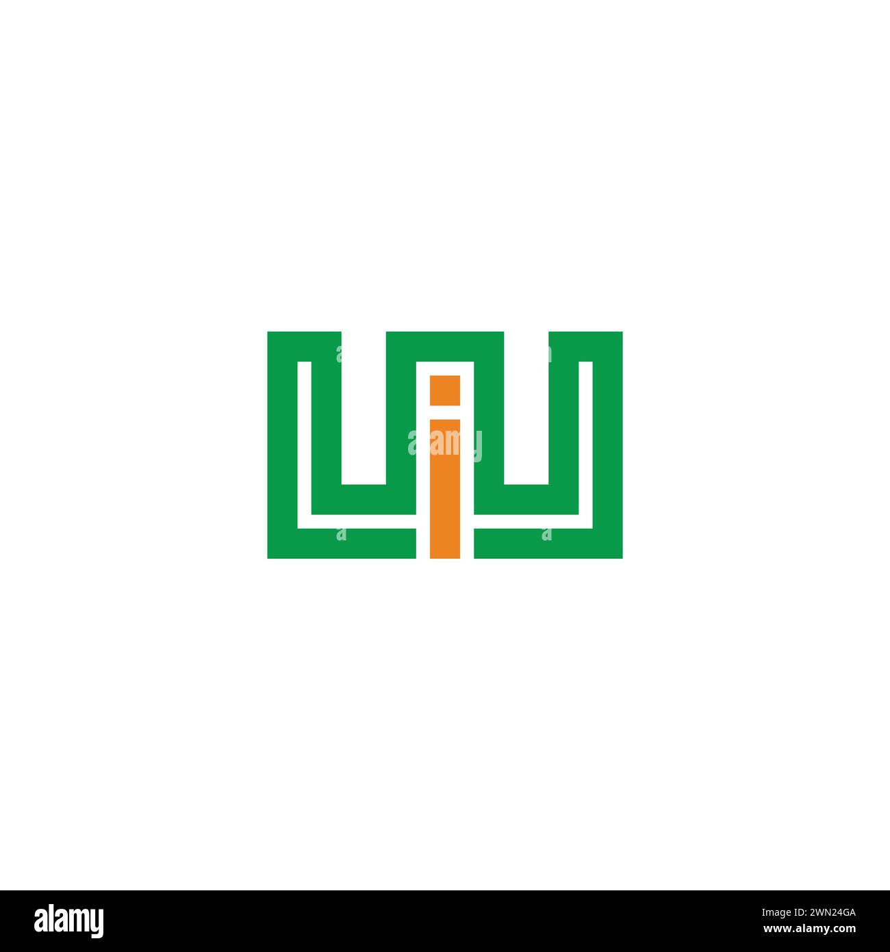 letter wi stripes geometric line logo vector Stock Vector Image & Art ...
