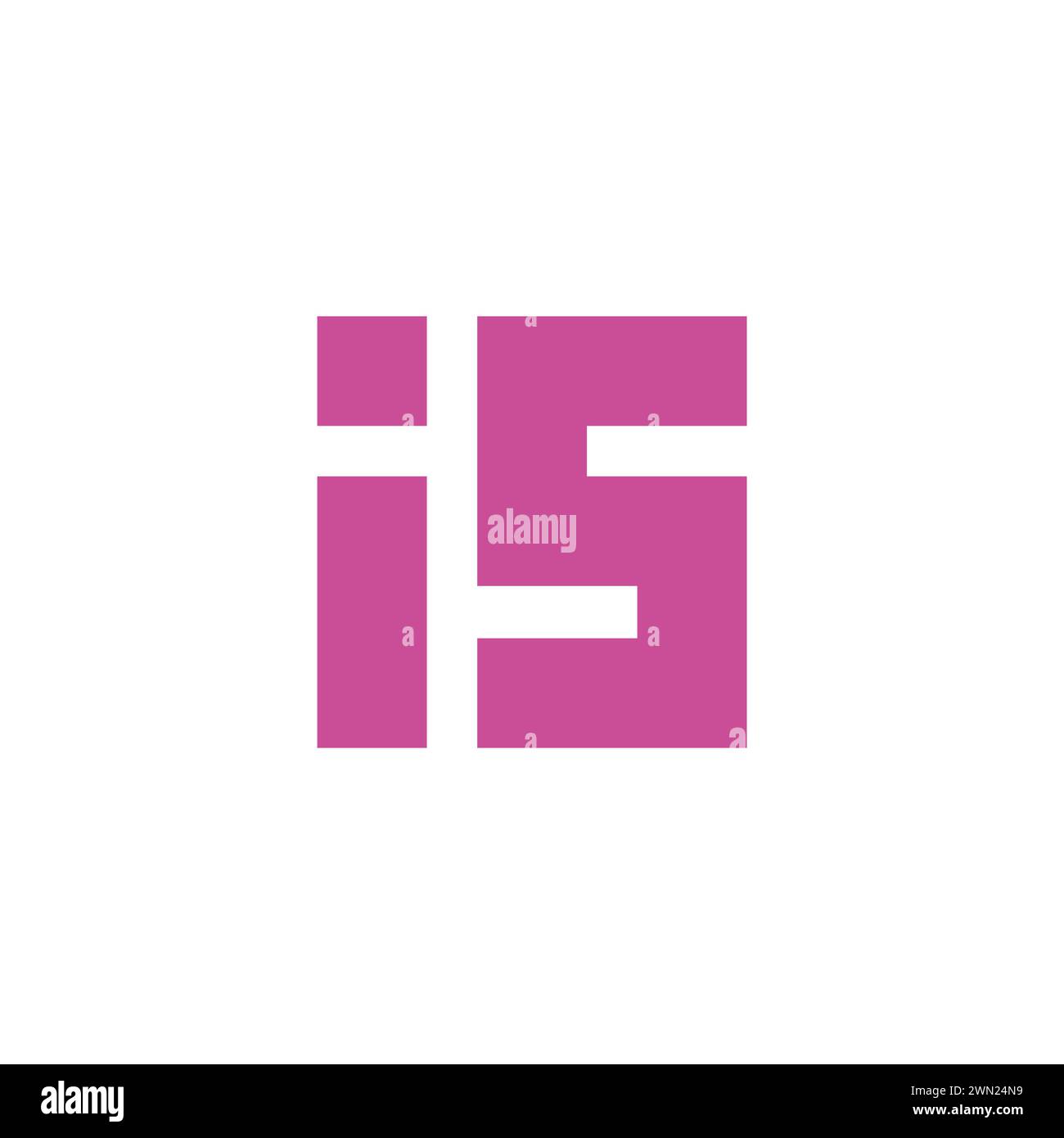 letter is stripes geometric line logo vector Stock Vector Image & Art ...