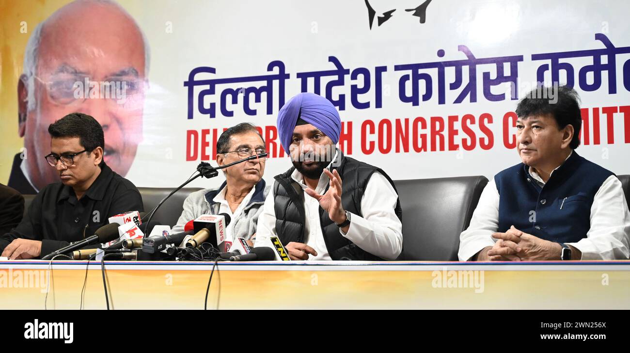 NEW DELHI, INDIA - FEBRUARY 28: Delhi State President Arvinder Singh ...