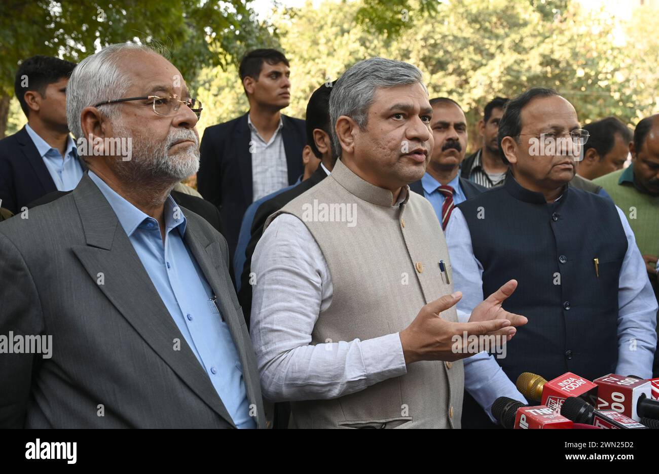 NEW DELHI, INDIA - FEBRUARY 28: BJP delegation lead Minister of ...