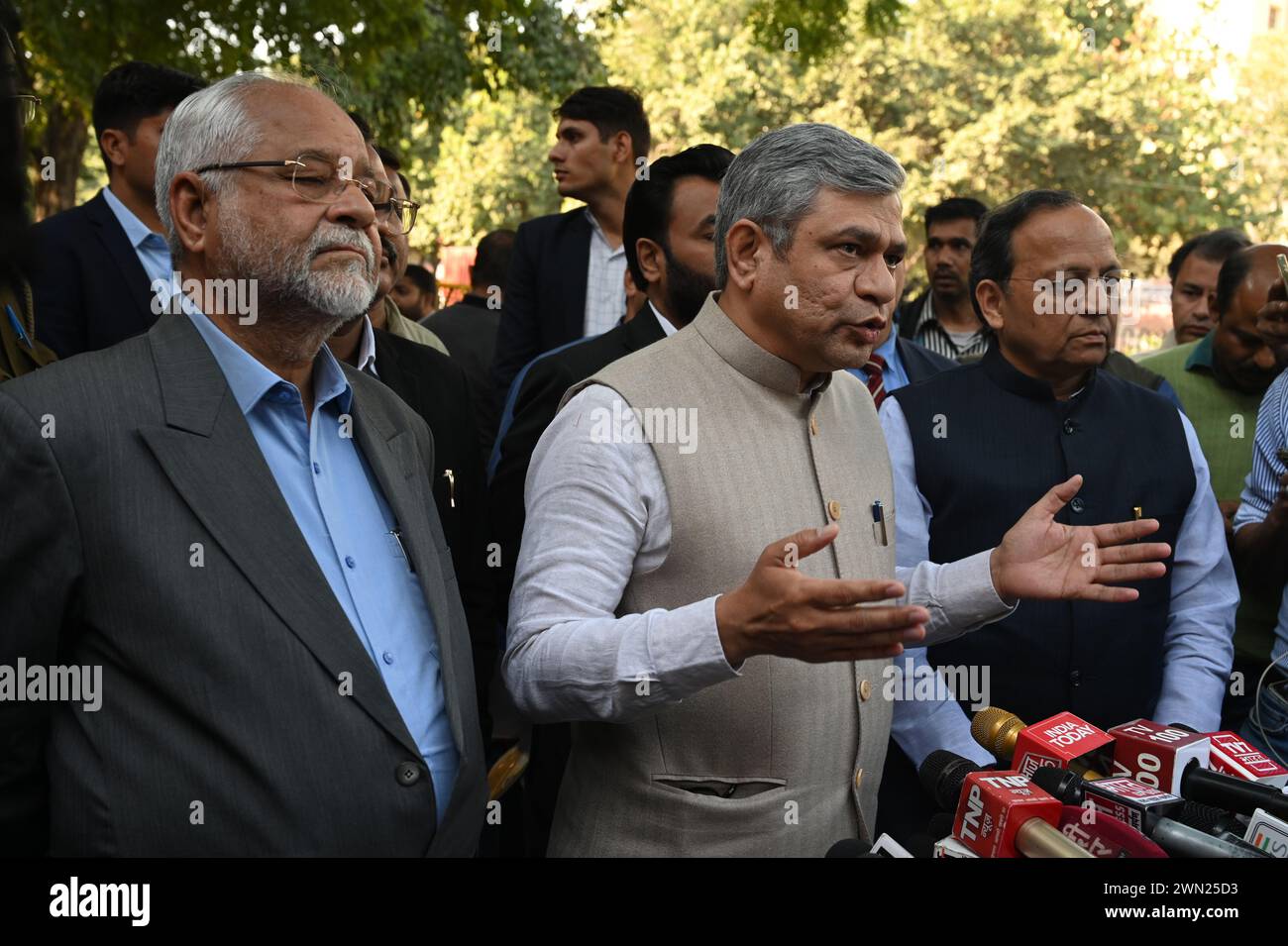 NEW DELHI, INDIA - FEBRUARY 28: BJP delegation lead Minister of ...