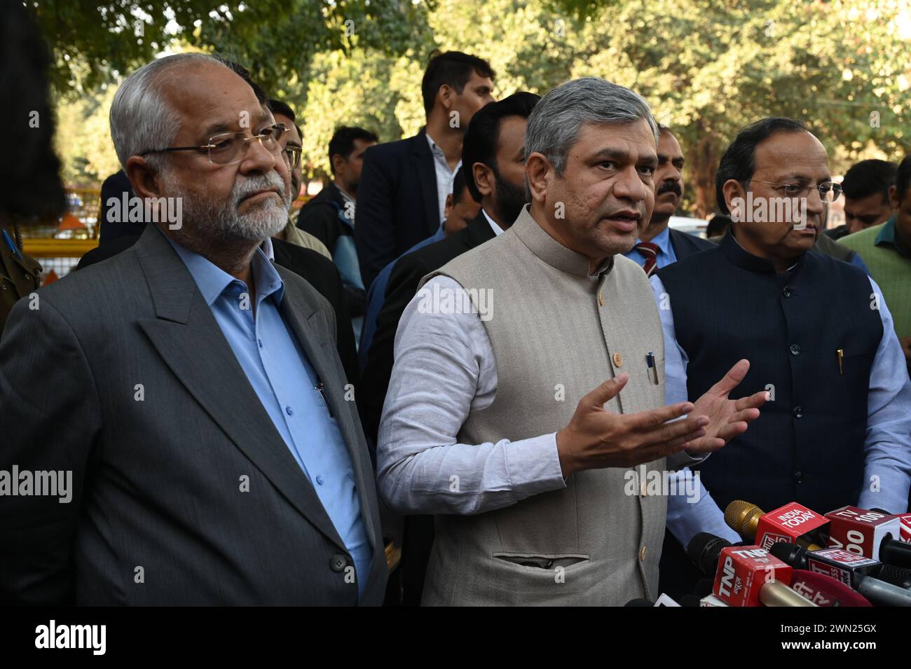 NEW DELHI, INDIA - FEBRUARY 28: BJP delegation lead Minister of ...