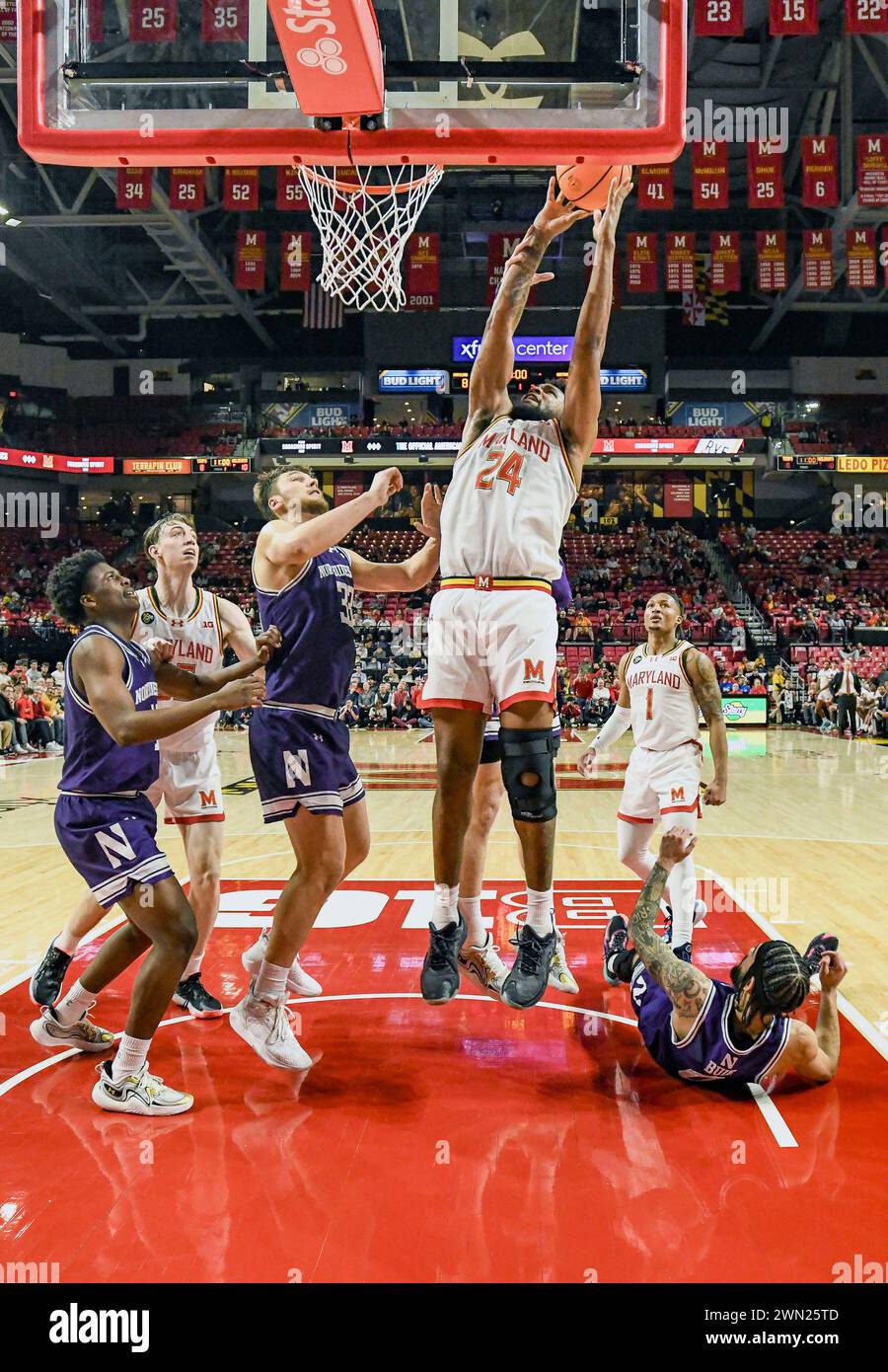 COLLEGE PARK, MD - FEBRUARY 28: Maryland Terrapins forward Donta Scott ...