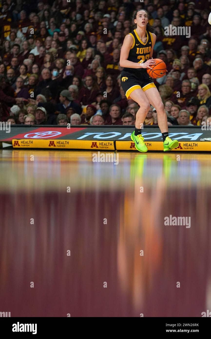 Iowa guard Caitlin Clark (22) looks to shoot during the second half of ...