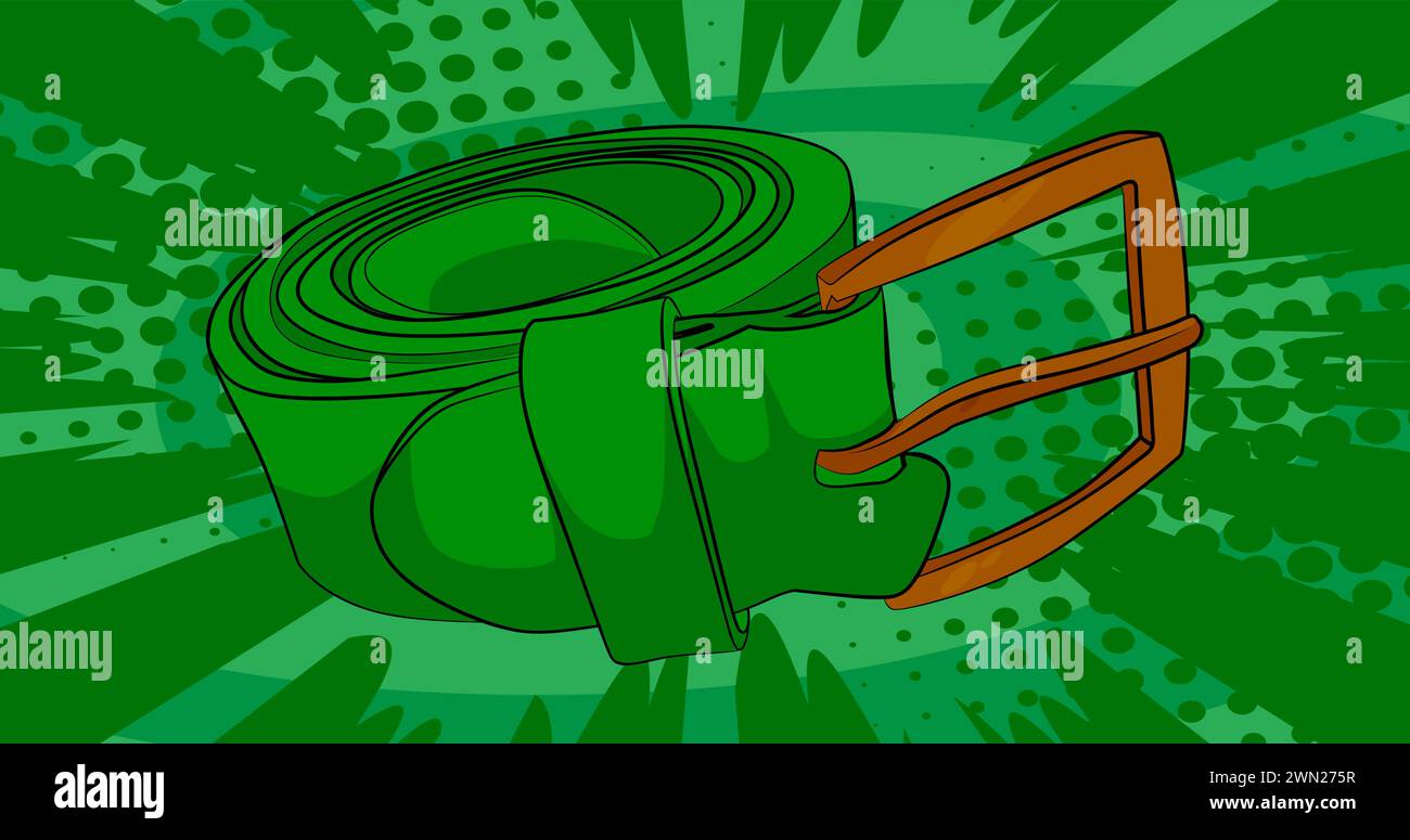 Old leather belt buckle Stock Vector Images - Alamy