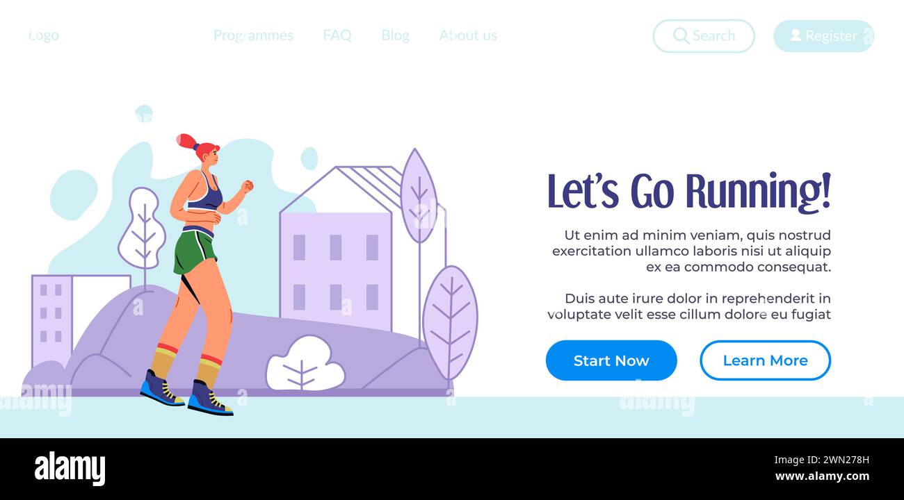 Beginner running Stock Vector Images - Alamy