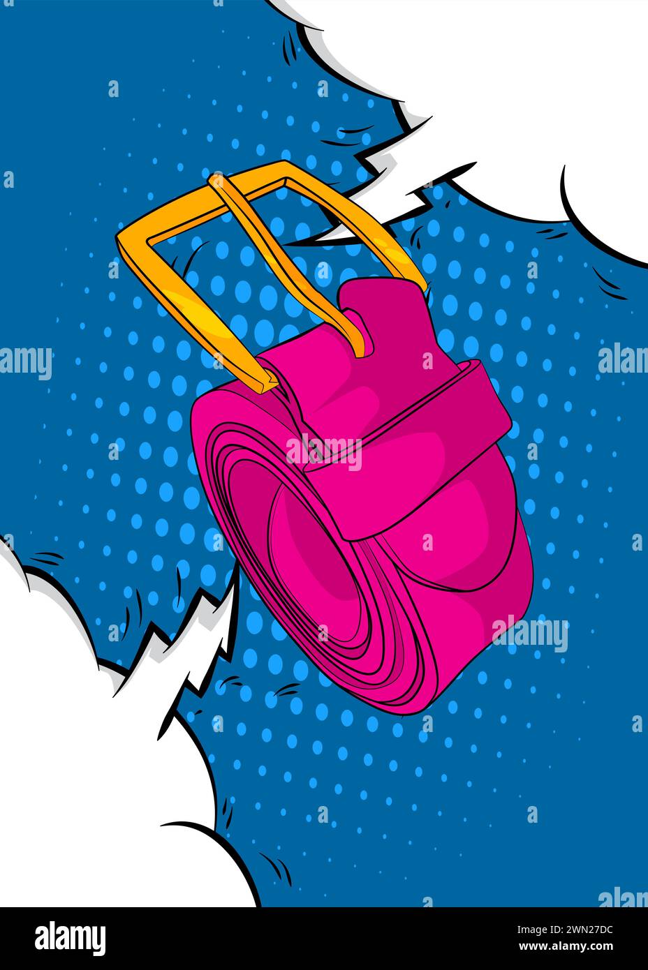 Cartoon Men's Belts, comic book personal clothing accessory. Retro ...