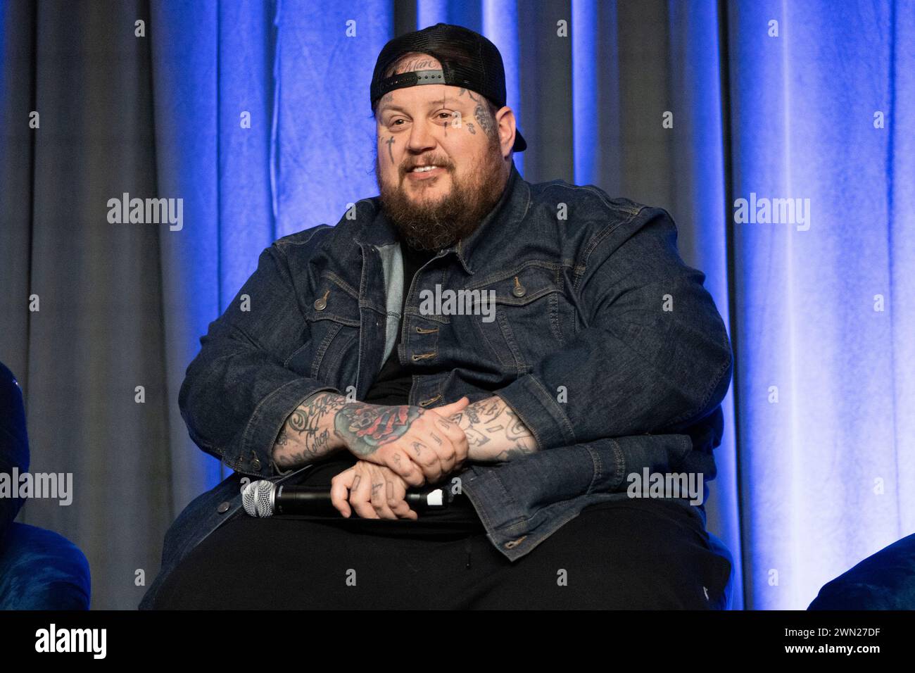 Jelly Roll is seen during Amazon Music Country Heat at Country Radio ...