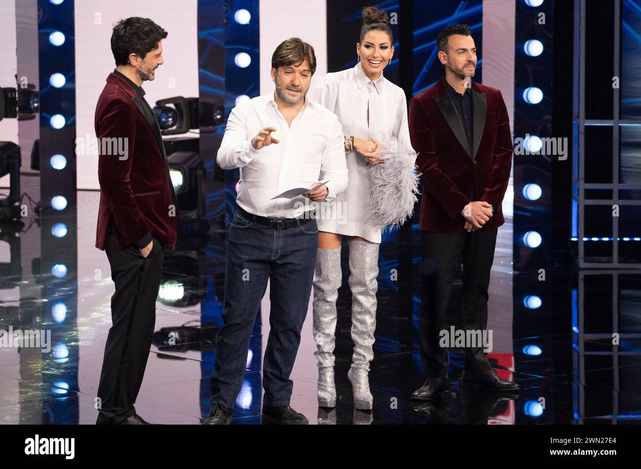 Marco Turano, Elisabetta Gregoraci,Rosario Morra and Luigi Esposito ...