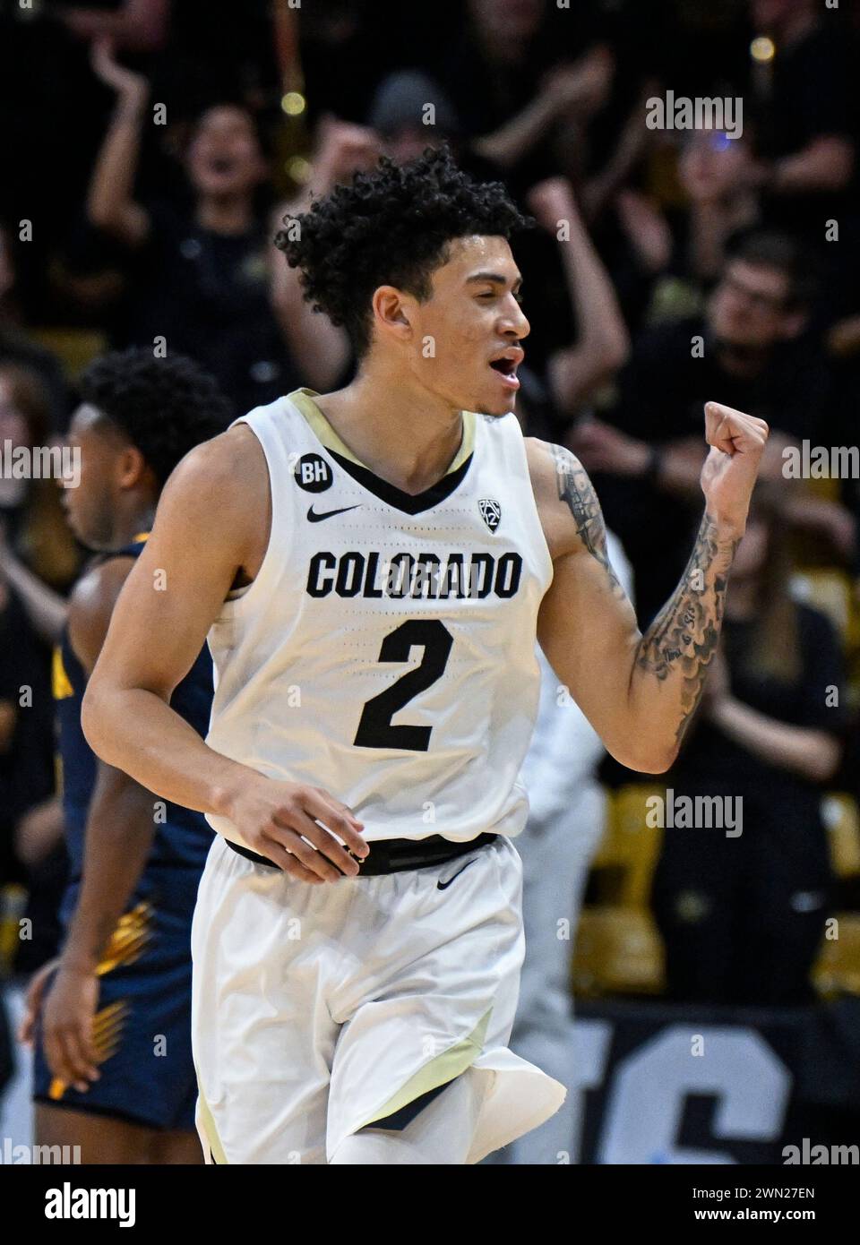 Boulder, CO, USA. 28th Feb, 2024. Colorado Buffaloes guard KJ Simpson ...