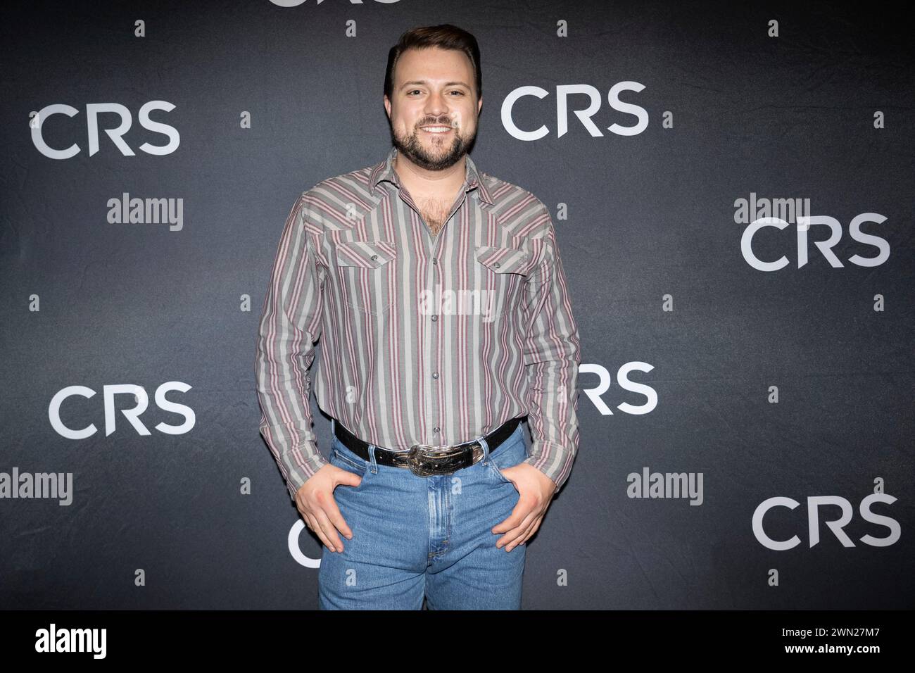 Walker Montgomery poses during Amazon Music Country Heat at Country ...