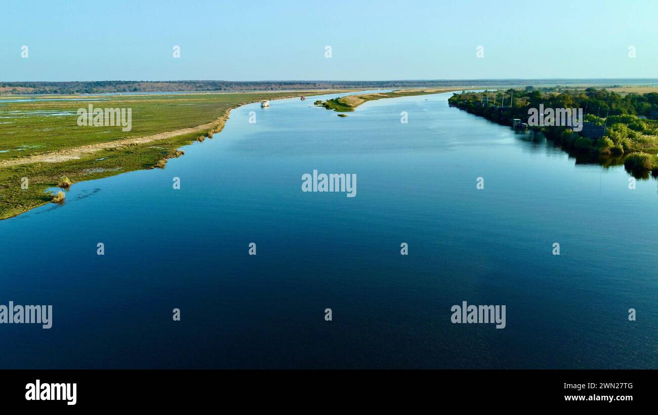 Chobe river in the borders between Namibia and Botswana Stock Photo - Alamy