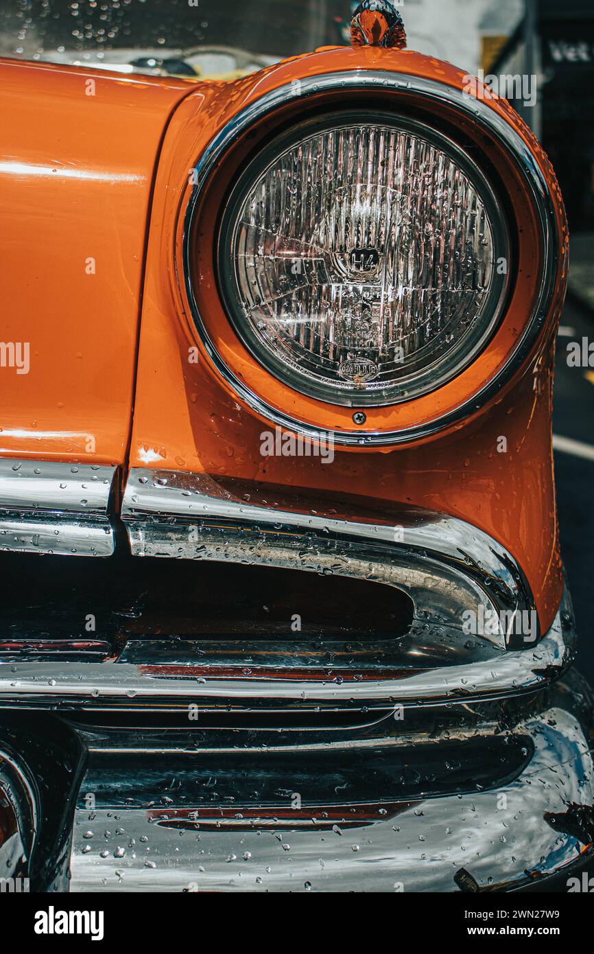 Thames, New Zealand, 24 November 2022, Beach Hop Car Rally: Detail shot ...