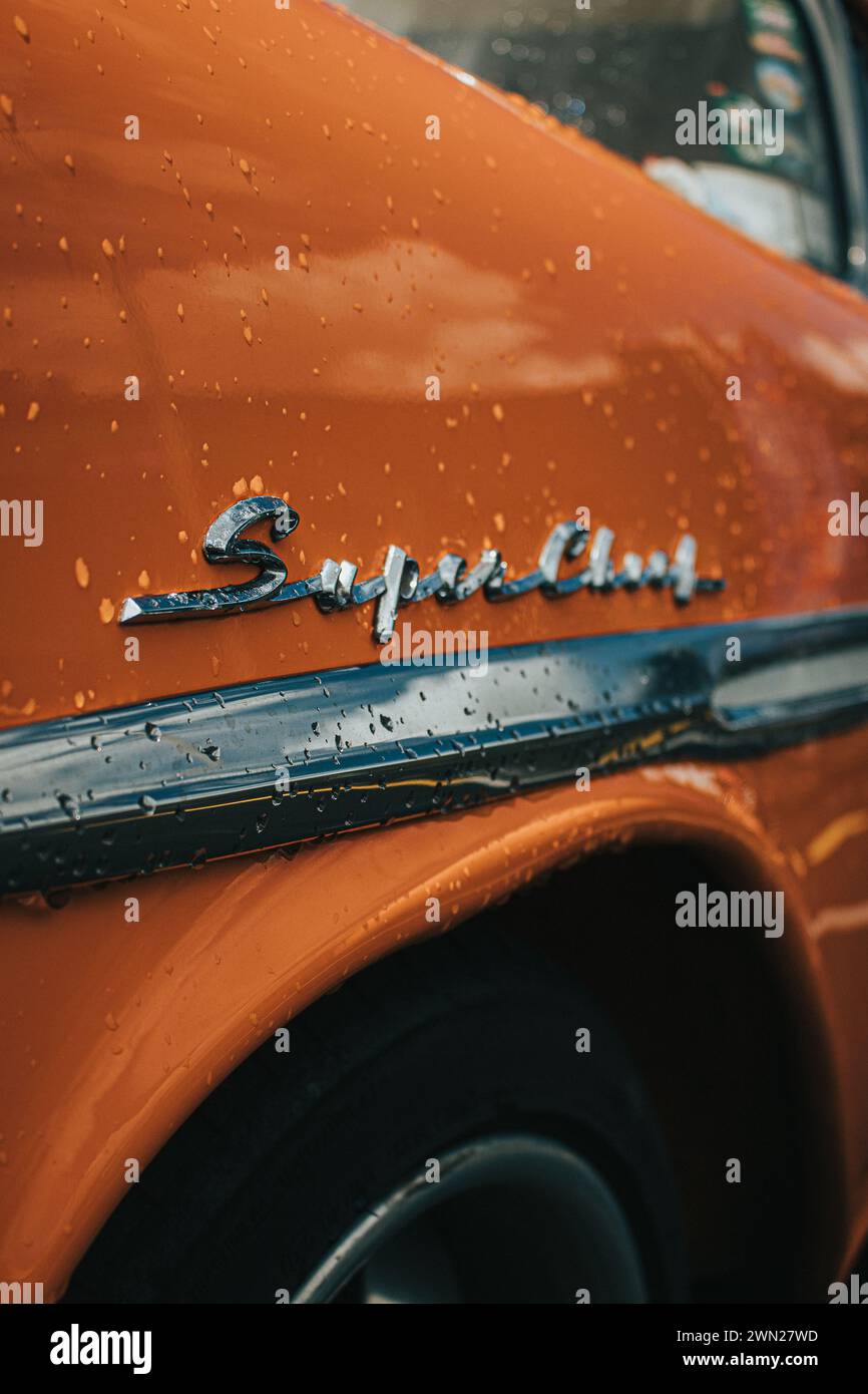 Thames, New Zealand, 24 November 2022, Beach Hop Car Rally: Detail shot ...