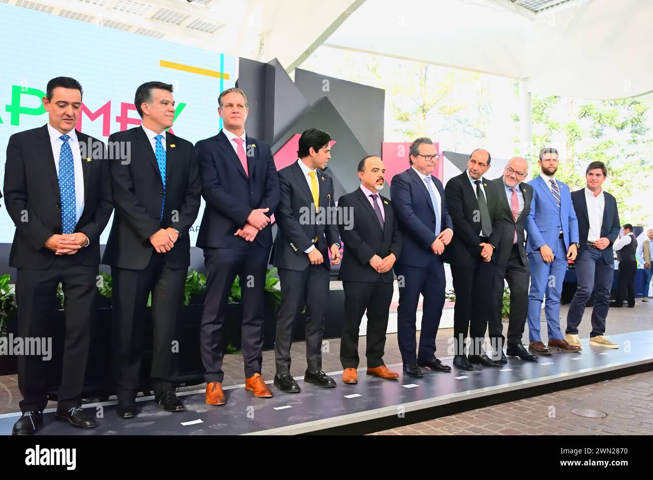 LEON, MEXICO - FEB 28. Board of Members take their vows during the ...