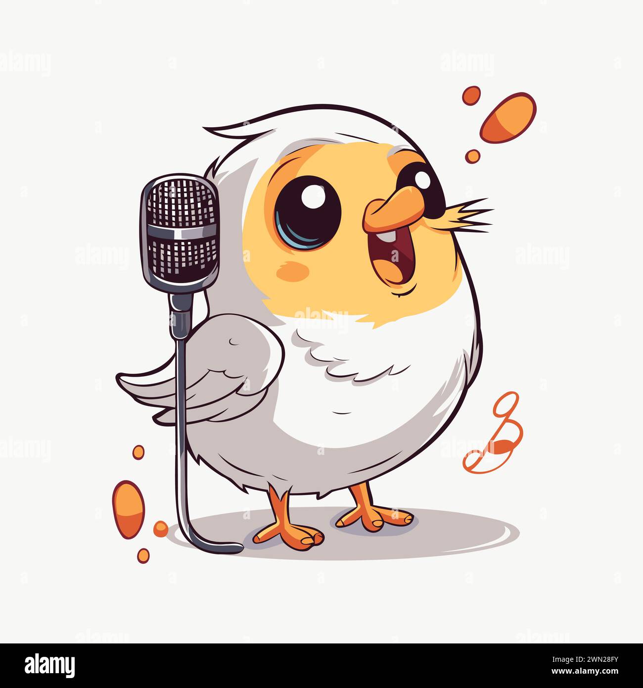 Songbird singing Stock Vector Images - Alamy