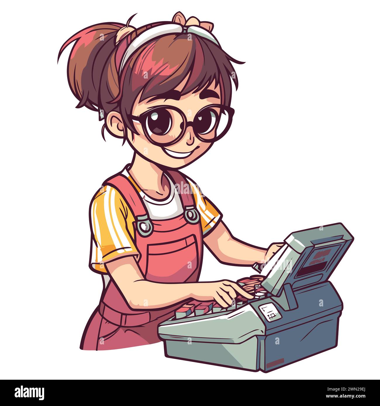 Cash register clipart Cut Out Stock Images & Pictures - Alamy