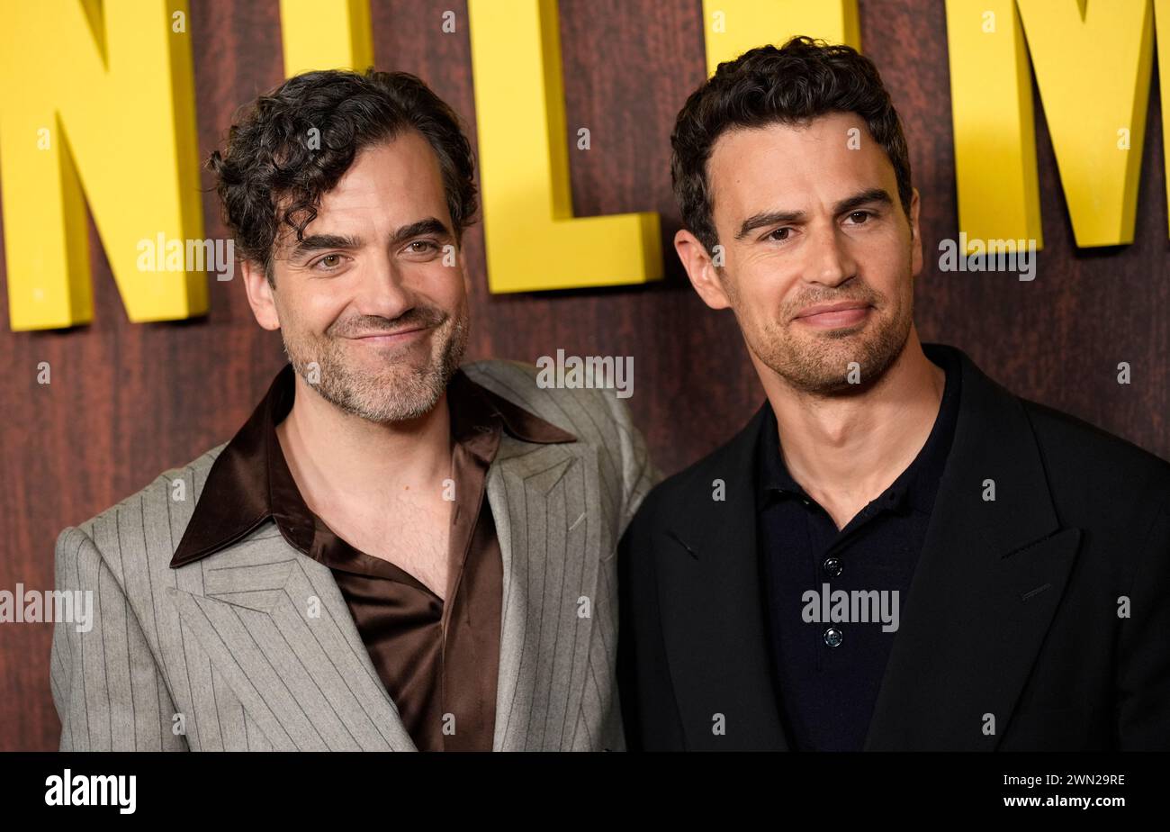 Daniel Ings, left, and Theo James, cast members in "The Gentlemen ...