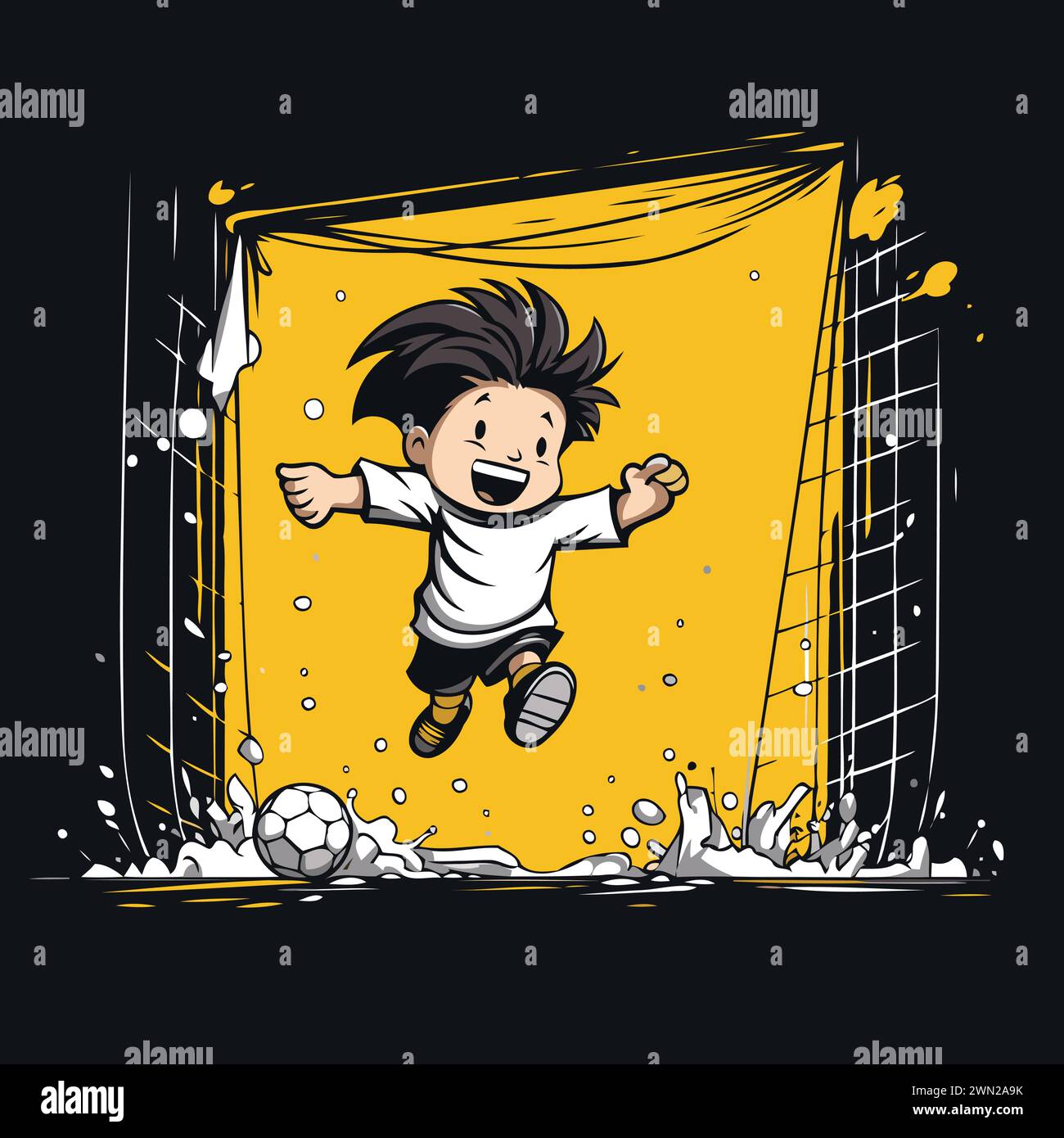 Corner kick in football Stock Vector Images - Alamy