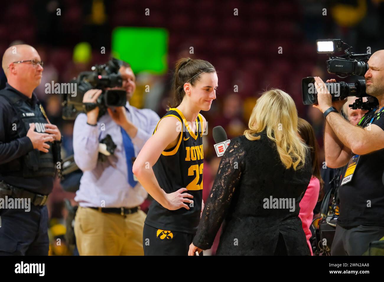 Caitlin clark basketball hi-res stock photography and images - Alamy