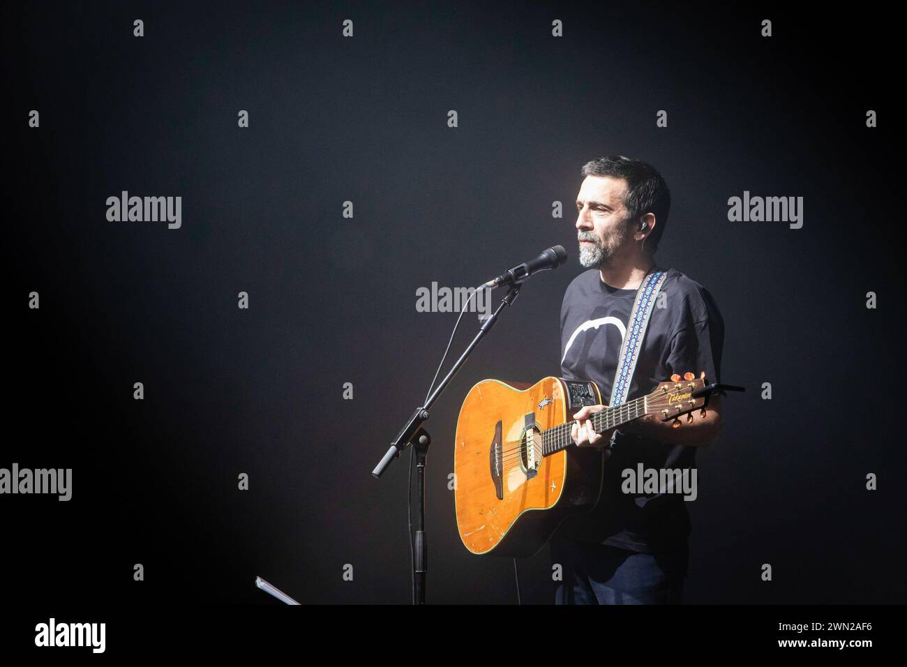 Porto, Portugal. 28th Feb, 2024. Manel Cruz, lead singer of the ...