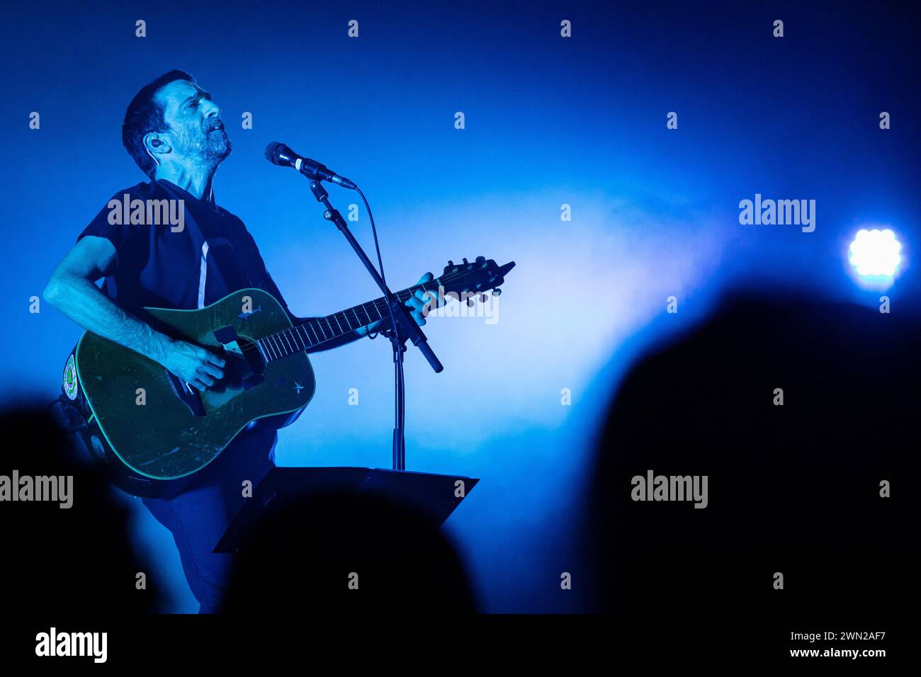 Porto, Portugal. 28th Feb, 2024. Manel Cruz, lead singer of the ...