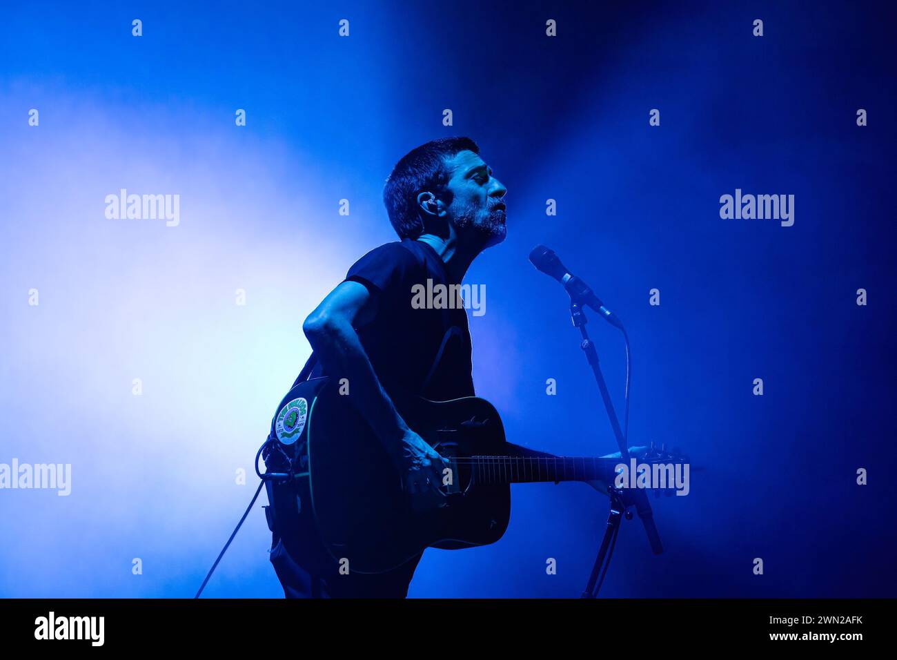 Porto, Portugal. 28th Feb, 2024. Manel Cruz, lead singer of the ...