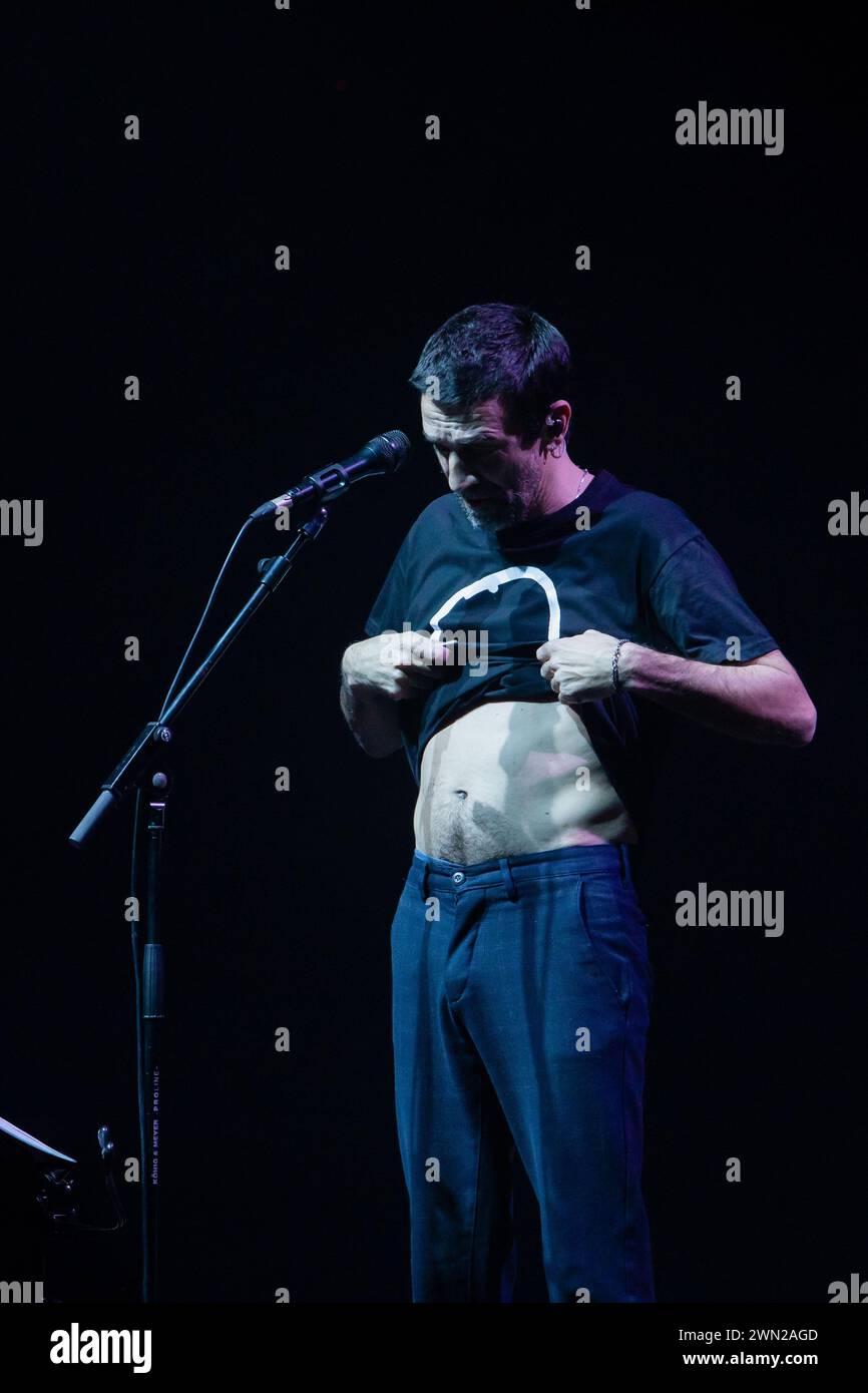 Manel Cruz, lead singer of the Portuguese band Ornatos Violeta performs ...
