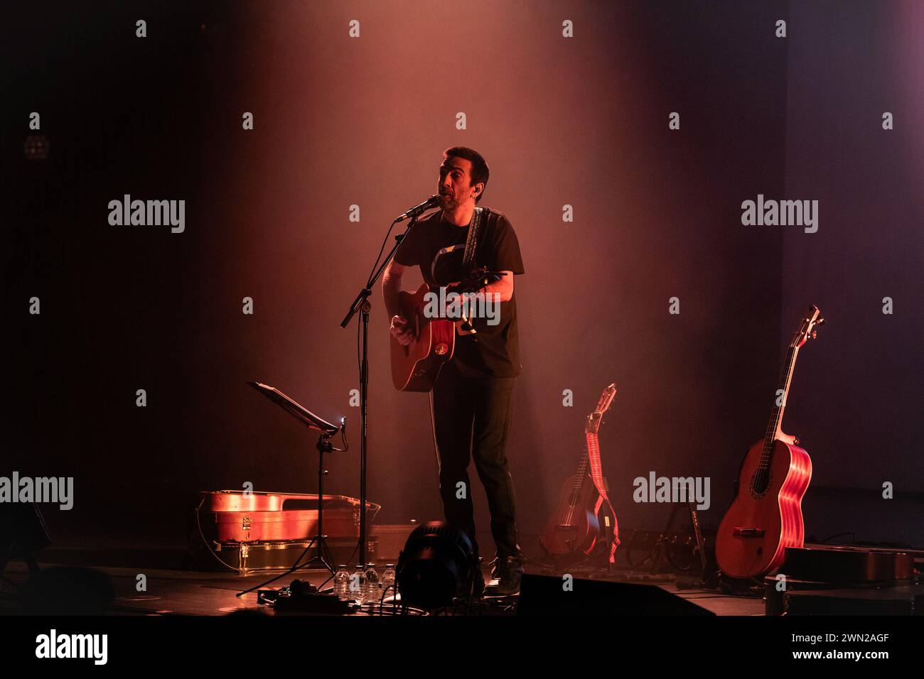 Porto, Portugal. 28th Feb, 2024. Manel Cruz, lead singer of the ...