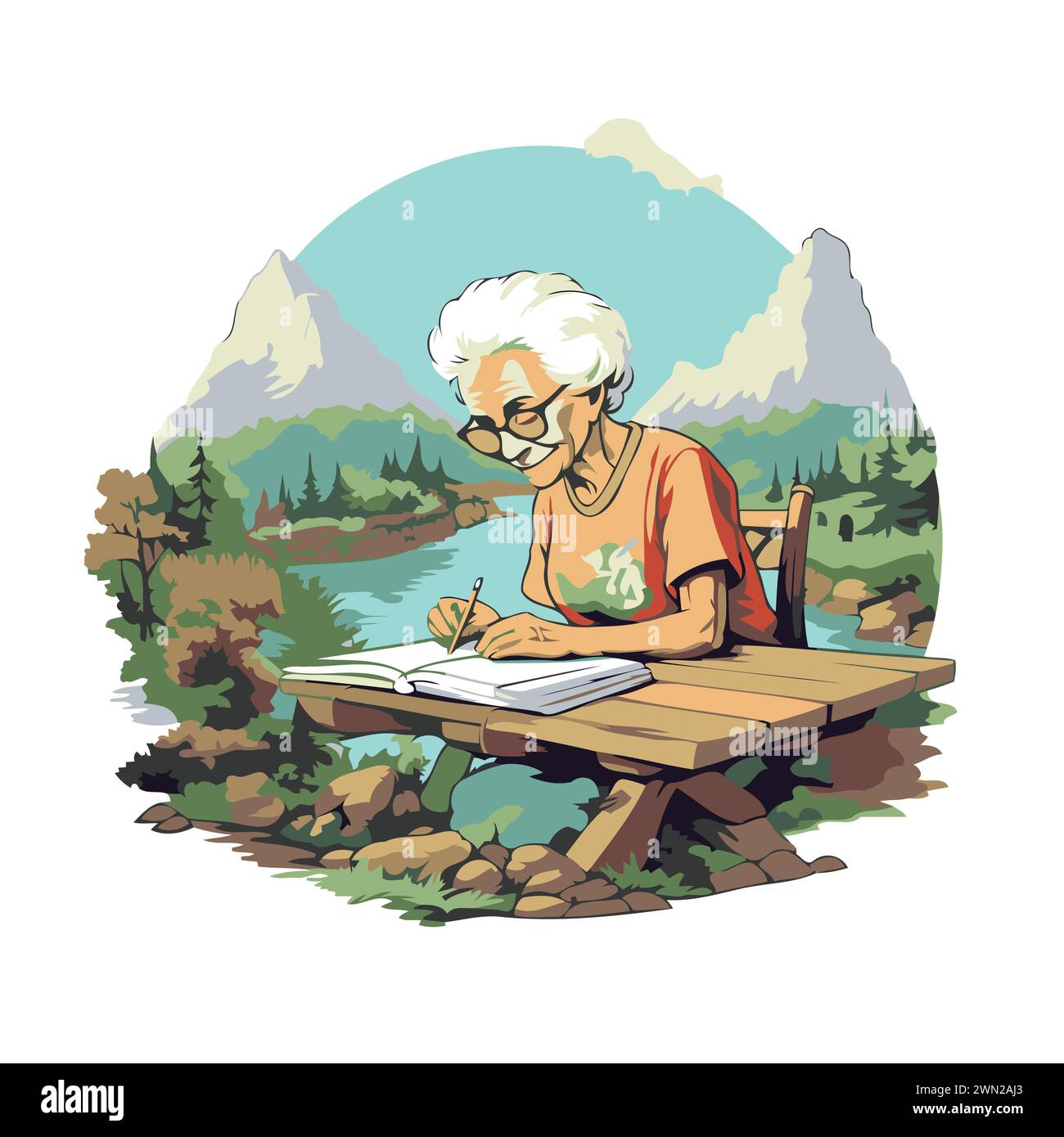 Retirement nature Stock Vector Images - Alamy