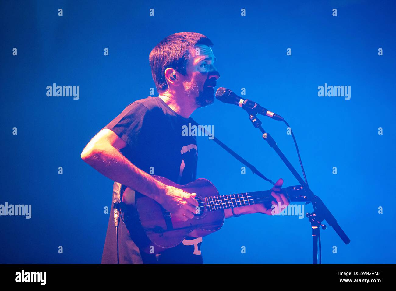 Porto, Portugal. 28th Feb, 2024. Manel Cruz, lead singer of the ...