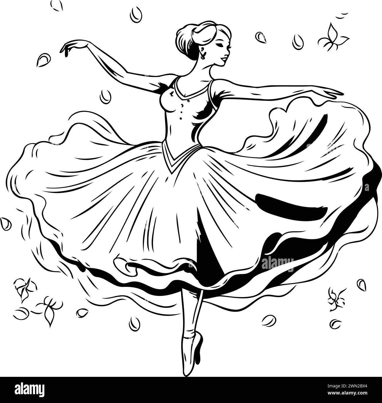 Black tutu Stock Vector Images - Alamy