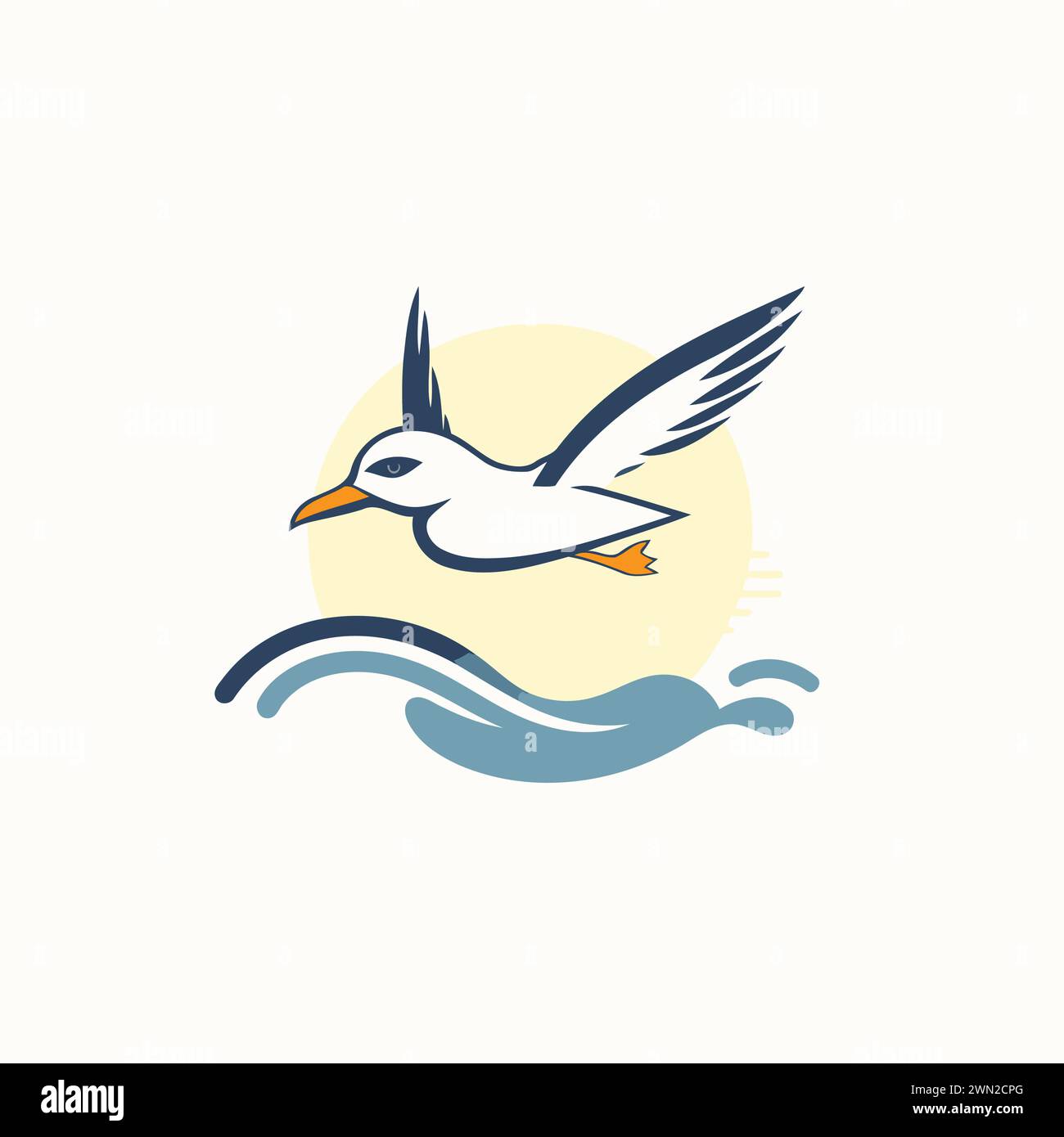 Seagull logo Stock Vector Images - Alamy