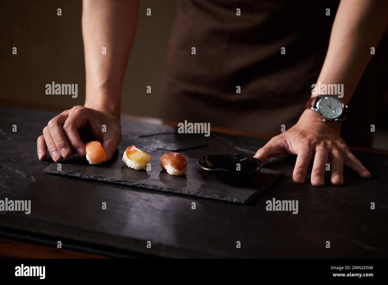 Chef japanese sushi image hi-res stock photography and images - Alamy