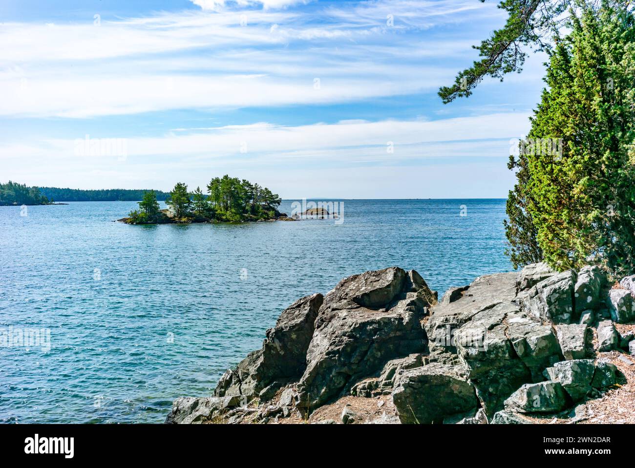 lake vattern in southern sweden *** Vatternsee in Südschweden Copyright ...