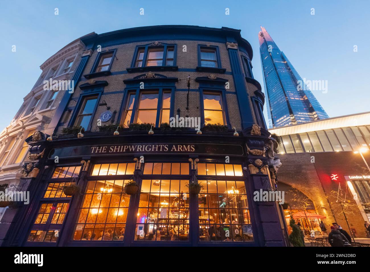 England, London, Southwark, London Bridge, The Shard and Shipwrights ...