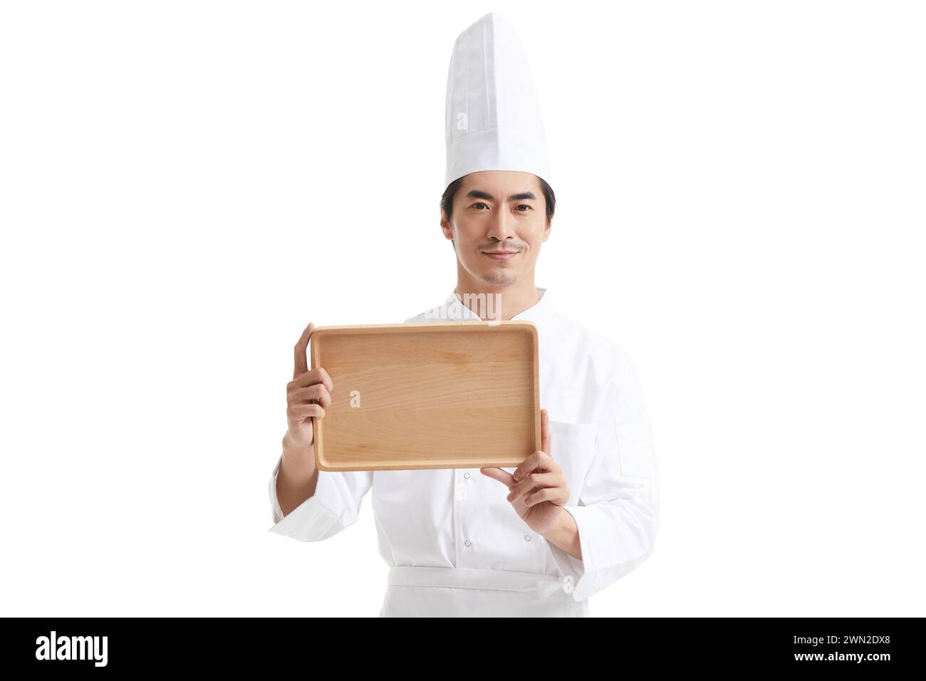 Mid shot smiling chef making hi-res stock photography and images - Alamy