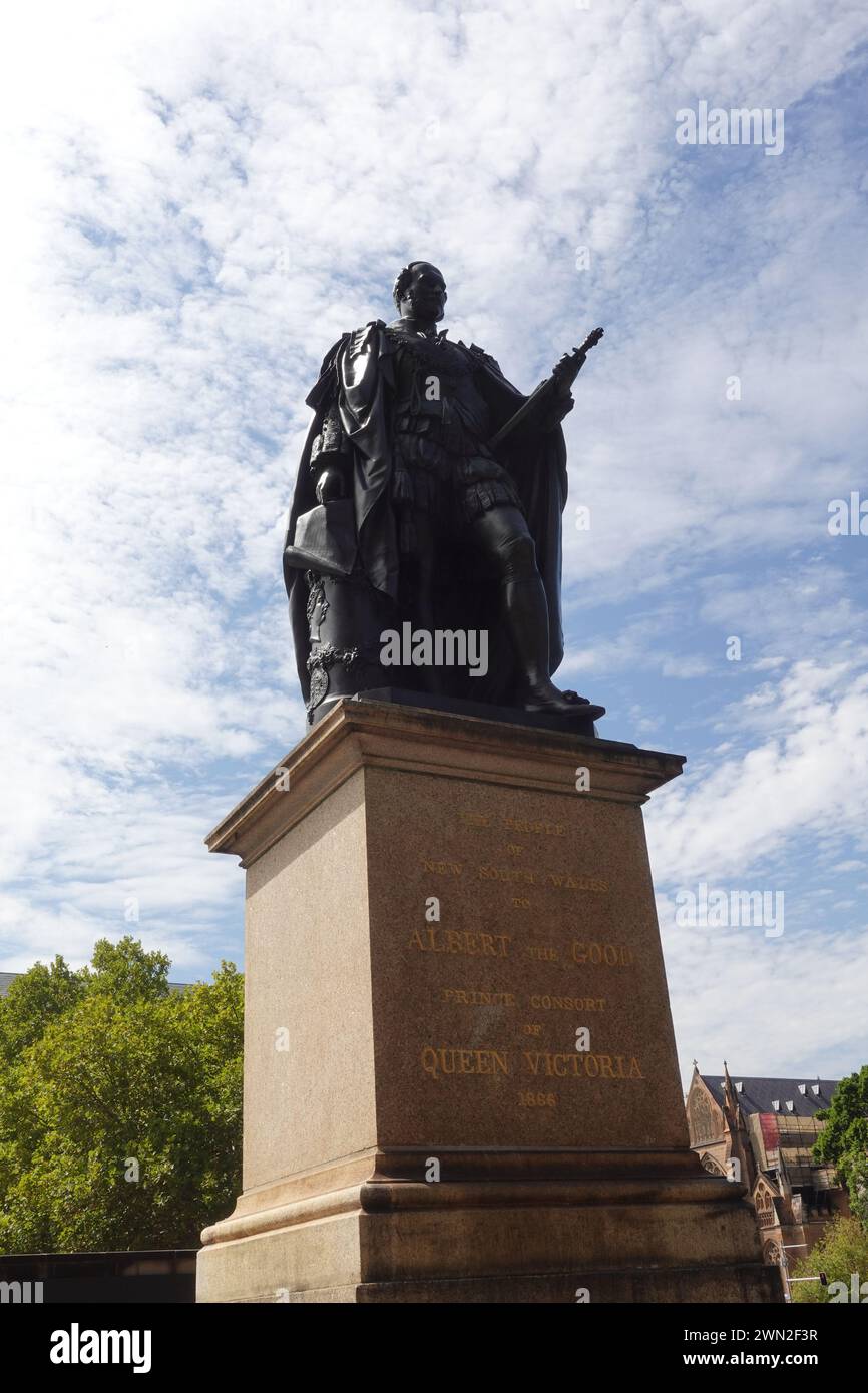 The Prince Albert sculpture adorns Prince Albert Road outside Hyde Park ...