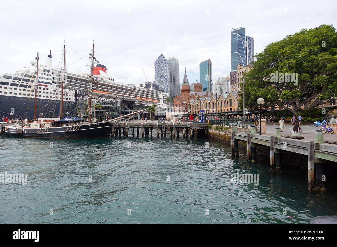 Circular Quay, a harbour, former working port, now international ...